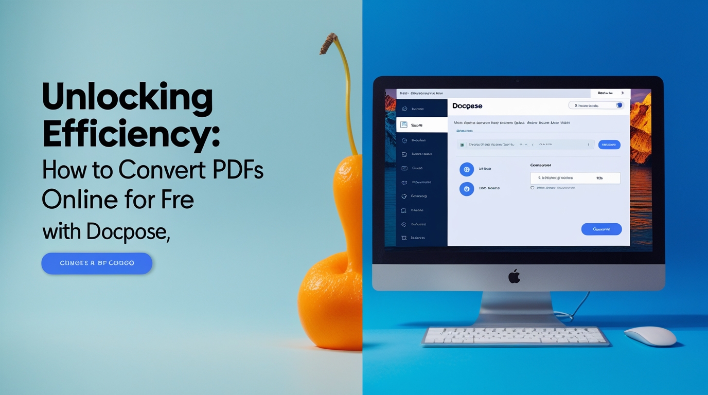 Unlocking Efficiency: How to Convert PDFs Online for Free with Docpose - dBlog